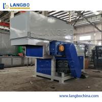 China Industrial Single Shaft Shredder 300-1000kg/hr for Plastic Rubber Tire Metal Scrap for sale
