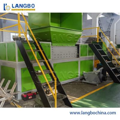 China Single Shaft Plastic Shredder 300-1000kg/hr for PP PE Film Woven Bags PVC Pipes Waste Volume Reduction for sale