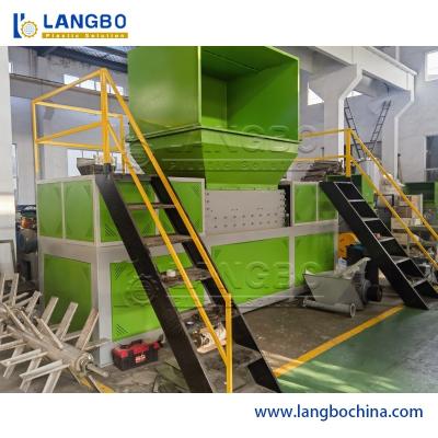 China Waste Plastic PVC PP PE Plastic Block Shredder Shredder Recycling Machine for sale