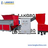 China Single Shaft Plastic Shredder 300-1000kg/hr for PP PE Film Bags Pipes Recycling Machine for sale