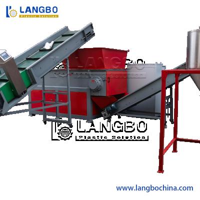 China Industrial Single Shaft Shredder for Plastic Film Fabric Foam Polyethylene Waste 18kW 420mm Rotor for sale