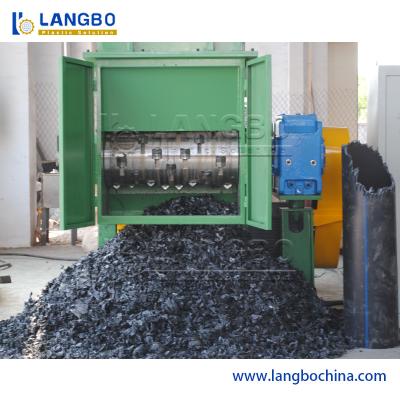 China Single Shaft Shredder 300-1000kg/hr for Waste Plastic HDPE PP LDPE Hard Material Crushing for sale