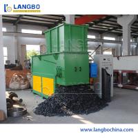 China 45kW 55kW Industrial Single Shaft Plastic Lumps Shredder Machine 300-1000kg/h for sale