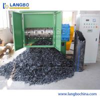 China Single Shaft Shredder Plastic Recycling Machine with 500-1000KG/HR Capacity 37KW Motor Power and 2 Years Warranty for sale