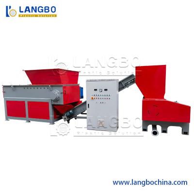 China Single Shaft Plastic PE PP BOPP Film Shredder Machine for sale
