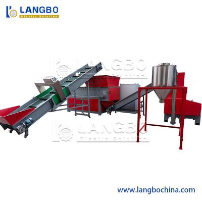 China Single Shaft Shredder 300-1000kg/hr for PP PE PET PVC Waste Plastic Recycling for sale
