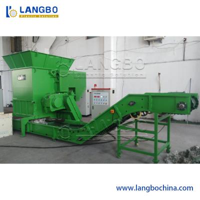 China Industrial Single Shaft Shredder 300-1000kg/hr for PP HDPE LDPE Plastic Bottle Woven Bag Recycling Crusher Machine for sale