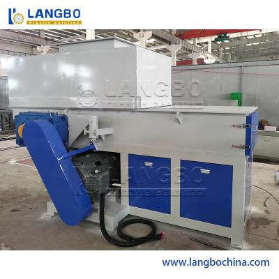 China HDPE Pipe Single Shaft Shredder Rubber Head Plastic Waste Recycling Shredder Machines Price for sale