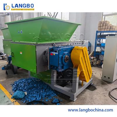 China Single Shaft Plastic Shredder 300-1000kg/hr for PP PE HDPE LDPE Recycling Waste Grinding Machine for sale