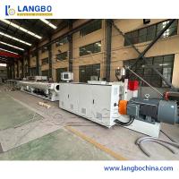 China PVC Plastic Double Pipe Extrusion Line with Conical Twin Screw Extruder, 16-800mm Diameter Range, 45-305kW Power for sale
