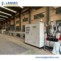 China Plastic PVC HDPE PPR Pipe Extrusion Machine 20-160mm Twin Screw Extruder Production Line for sale