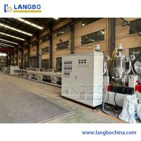 China PVC Plastic Double Pipe Extrusion Line with Conical Twin Screw Extruder, 16-800mm Diameter Range, 45-305kW Power for sale