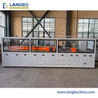 China 300mm PVC Ceiling Panel Extrusion Line with Conical Twin Screw Extruder 150-250kg/h Output for sale