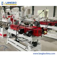 China HDPE PE PVC PP Double Single Wall Corrugated Pipe Extrusion Machine 16-160mm Diameter 40-180kg/h Output for sale