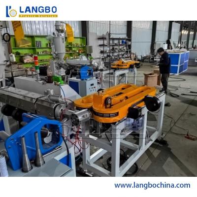 China High Speed PP PE HDPE PVC PA Plastic Single Double Wall Corrugated Pipe Extrusion Line 16-160mm Diameter 40-180kg/h Output for sale