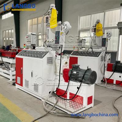 China Plastic Soft PVC Fiber Corrugated Pipe Extrusion Machine 16-160mm Diameter 40-180kg/h Output for sale