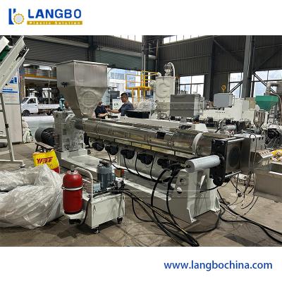 China Single Screw Extruder Plastic Recycling Granulator Machine 150kg / H Capacity for sale