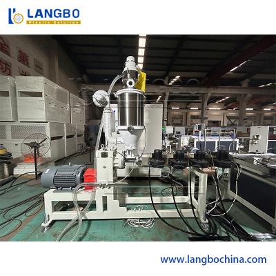China PVC Single Screw Extruder Price Tag Strip Production Line 37KW 45KW Supermarket Shelf Label Making Machine for sale
