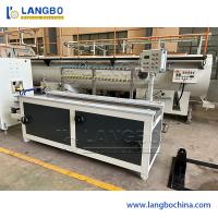 China PVC Price Tag Extrusion Line 180mm Edge Strip Plastic Machine 22KW for sale
