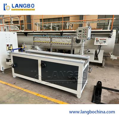 China PVC Price Tag Extrusion Line 180mm Edge Strip Plastic Machine 22KW for sale