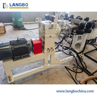 China PVC Price Tag Holder Extrusion Machine 180-600mm Width with 22-55KW Motor Power for Retail Display Systems for sale