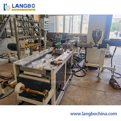 China Plastic PVC Tab Strip/Price Label Strip Extruder Machine for sale
