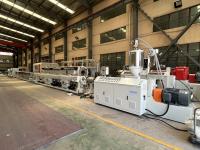 China Automatic PE Pipe Extrusion Line Single Screw Plastic Pipe Machine 50-75mm 15-55m/min High Speed for sale