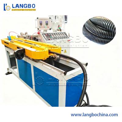 China Plastic PVC PP PE Single Wall Corrugated Pipe Extrusion Line 16-160mm for sale