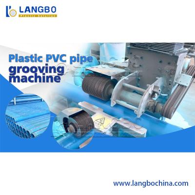 China PVC Pipe Slotting Machine 110-160mm Diameter PLC Controlled Automatic Slotting Machine for sale