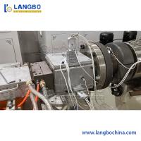 China WPC Wall Panel Production Line with 51-80mm Conical Twin Screw Extruder and 4.5-14m Calibration Table for sale