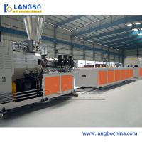 China WPC Decking Machine with 120-150Kg/h Output, PLC Control, and 6 Meters Calibration Table for Durable Wood Plastic Composite Decking for sale