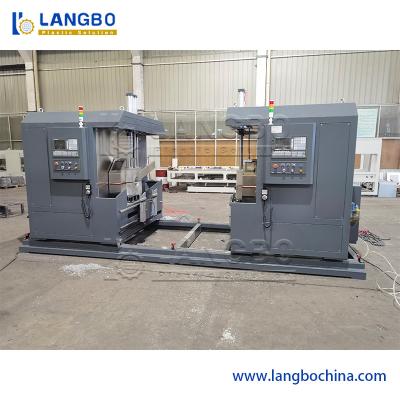 China CNC Plastic Pipe Threading Machine 16-160mm PVC PE PP Pipe Thread Cutter with Servo Feed for sale