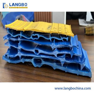 China Punched Hole Plastic PVC Waterstops Extrusion Production Line for sale