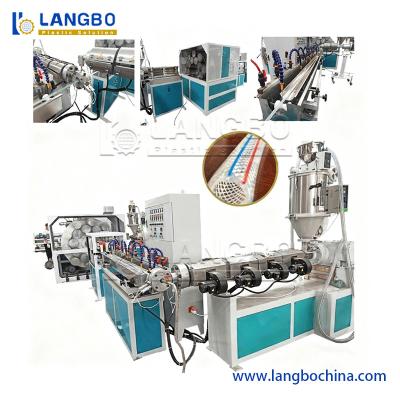 China Fiber Reinforced Pipe Production Line 20-50mm Diameter 65kw Total Power Plastic Extruder Garden Hose Making Machine for sale