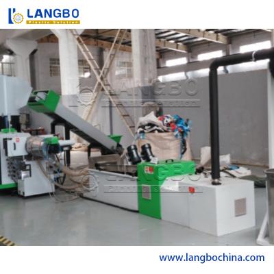 China PVC Waste Plastic Recycling Granulation Line Conical Twin Screw Extruder 45-92mm 70-800kg/h for sale