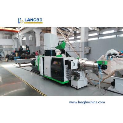 China Plastic Recycling Pelletizing Line 300-400 kg/h for PE PP PVC Three-Stage Crushing Washing Drying Granulating Machine for sale
