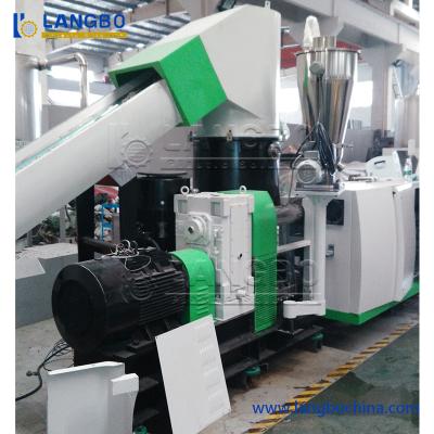 China Two Stage PE PP PET Plastic Recycle Granulating Machine 600rpm 100-1000kg/h Pelletizer for sale