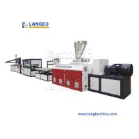 China PVC Ceiling Panel Profile Extrusion Line 600mm Width Conical Twin Screw Extruder for sale