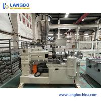 China PVC Profile Extrusion Line 55/110 Conical Twin Screw Extruder 22KW for 1180mm Cable Trunking for sale
