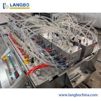 China PVC Cable Trunking Extrusion Line 55/110 Conical Twin Screw Extruder 22KW Motor 1180mm Profile Size for sale