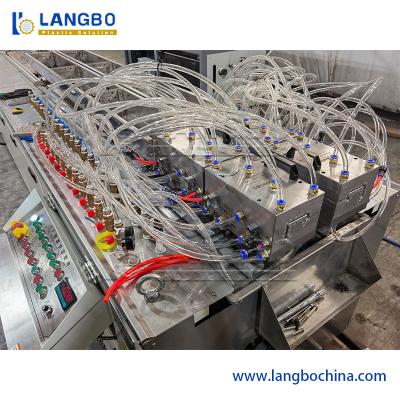 China PVC Cable Trunking Extrusion Line 55/110 Conical Twin Screw Extruder 22KW Motor 1180mm Profile Size for sale