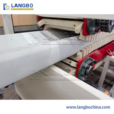 China PVC PP PE Plastic Profile Extrusion Machine 600mm Max Width 55KW Motor for sale