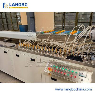 China PVC PE PP WPC Door Floor Decorative Profile Board Panel Extrusion Production Line 600mm Width for sale