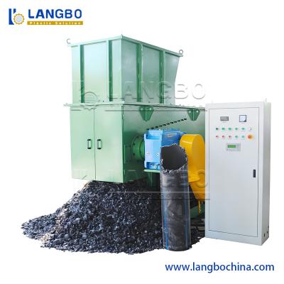 China HDPE Pipe Single Shaft Shredder 300-1000kg/hr Plastic Waste Recycling Machine for sale
