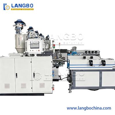 China PP PVC UPVC OPVC Single Wall Corrugated Pipe Extrusion Line 16-160mm for sale
