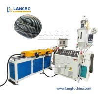 China Single Wall Corrugated Pipe Extrusion Line for PE PP PVC 16-160mm Diameter for sale
