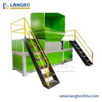 China Industrial Single Shaft Shredder 300-1000 kg/hr for Plastic Metal Tire Rubber Wood Recycling for sale