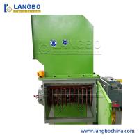 China Single Shaft Plastic Shredder 300-1000 kg/hr for HDPE PP Recycling Line for sale