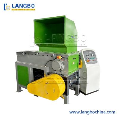 China Industrial Single Shaft Plastic Shredder 300-1000kg/hr for HDPE PP LDPE Scrap for sale