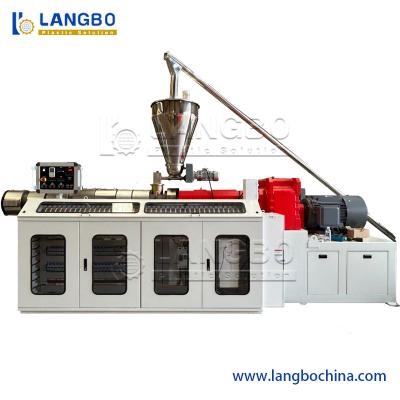 China Double Strands PVC Pipe Extrusion Machine 16-50mm Diameter with 22-37KW Motor Power for sale